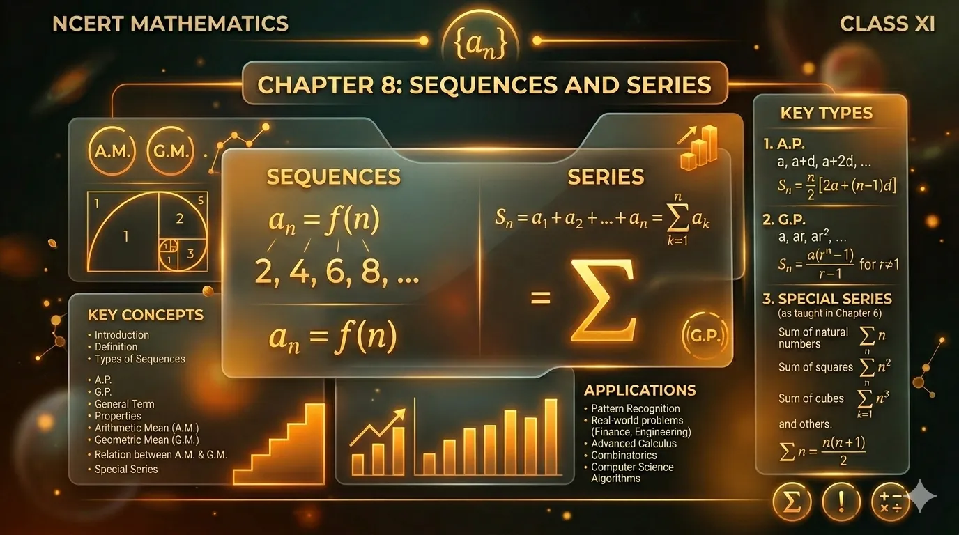 Sequences and Series Class 11 Notes: NCERT Concepts, Formulas & Tricks