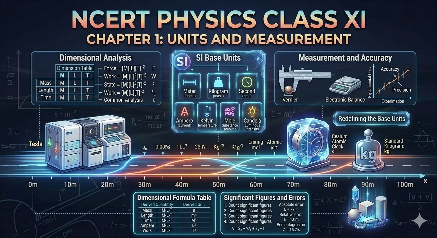 Units & Measurement Notes – NCERT Class 11 Physics Chapter 1 for JEE & NEET